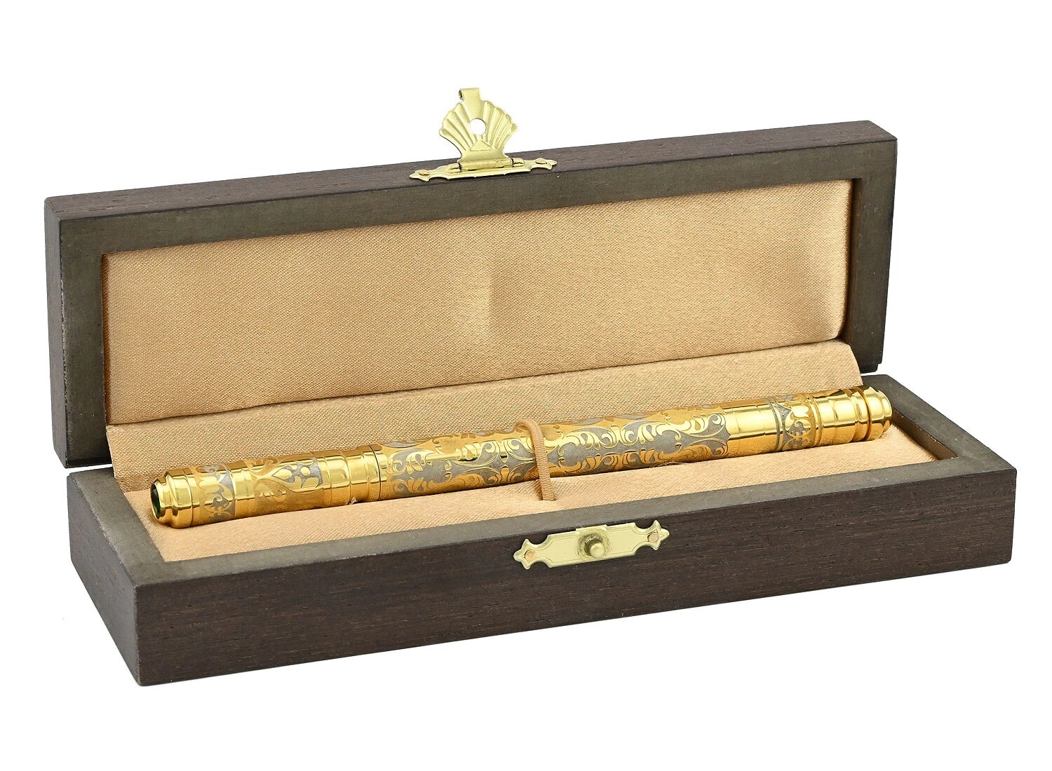 Позолоченная шариковая ручка с фианитом Финансист Златоуст