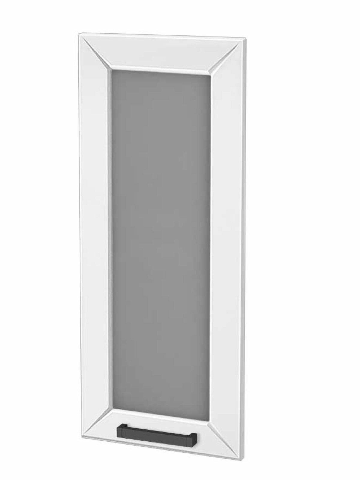 Кухонный фасад Ф-15 холст белый (Альфа) Huge Mebel. Ширина 296 Высота 712. Кухонные фасады