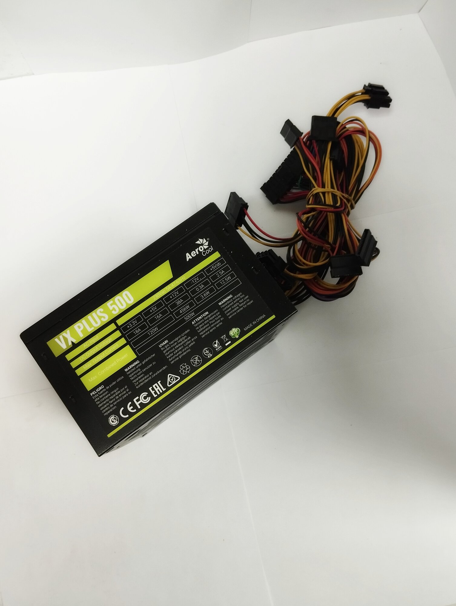 Блок питания AeroCool VX Plus 500 500W 24+8+6pin