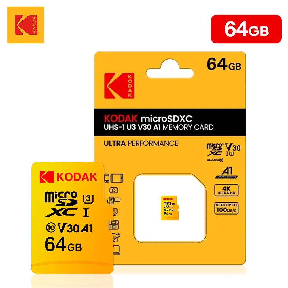 KODAK Micro SD-карта 64 ГБ — фото 1
