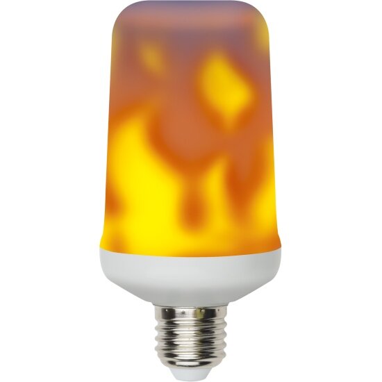 Светодиодная лампа Uniel LED-L60-6W/FLAME/E27/FR PLD01WH декоративная с типом свечения «эффект пламени»