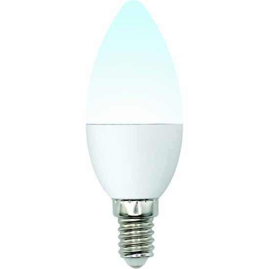 Светодиодная лампа Uniel LED-C37-6W/NW/E14/FR/MB PLM11WH