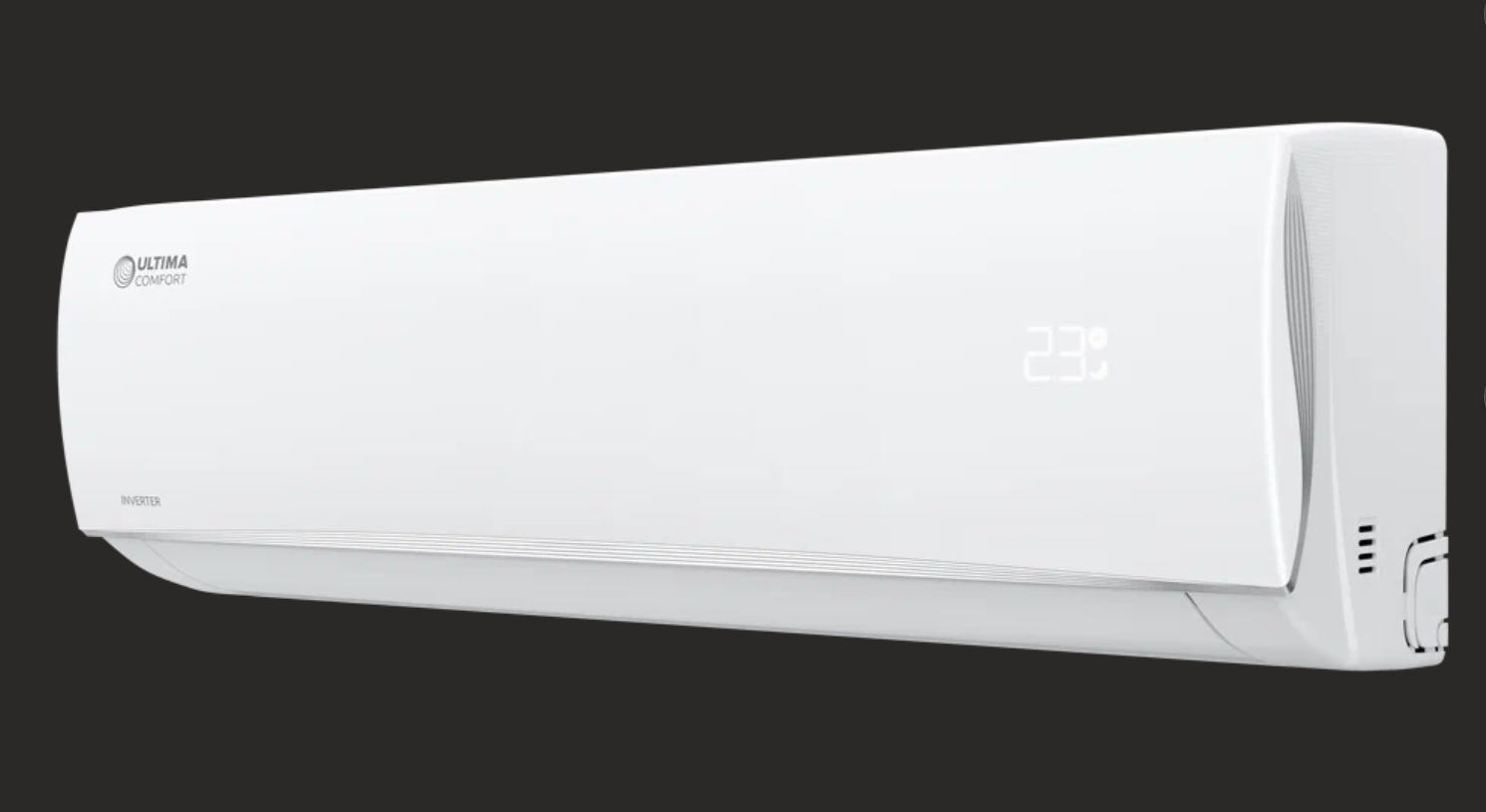 Настенная сплит-система ULTIMA Comfort ECP-I09PN, инвертор, пульт, 25 м², охлаждение/обогрев, белый