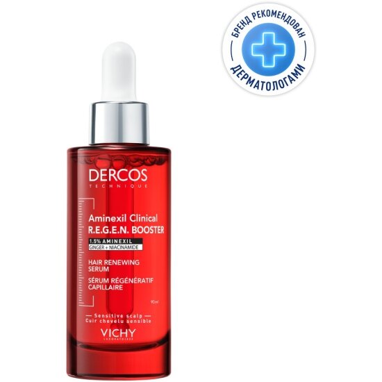 Vichy Сыворотка для укрепления и роста волос Dercos Aminexil R.E.G.E.N. Booster, 90 мл