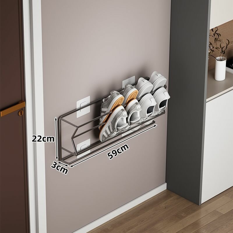 Подвесная полка для обуви, настенная полка для хранения обуви, настенная полка для обуви без сверления для прихожей, настенная полка для хранения.