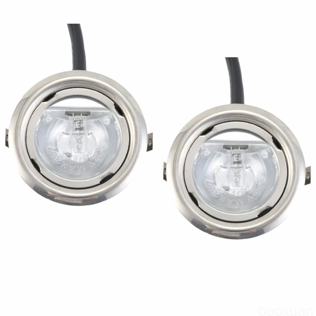 2 Галогенные Лампы Мощностью 20 Вт Для Кухонной Вытяжки, Прозрачное Стекло 65 Мм, 12 В Переменного Тока