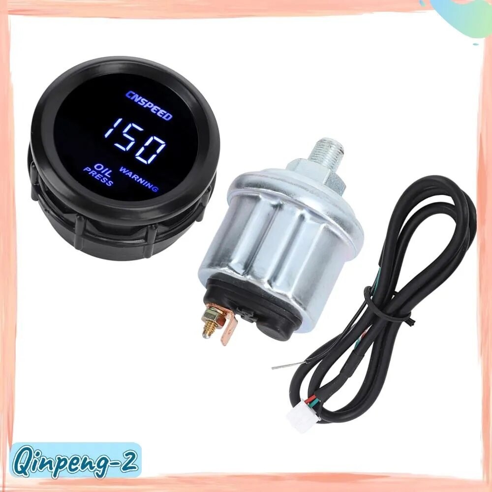 Цифровой манометр давления масла, точное измерение, для автомобилей на 12V