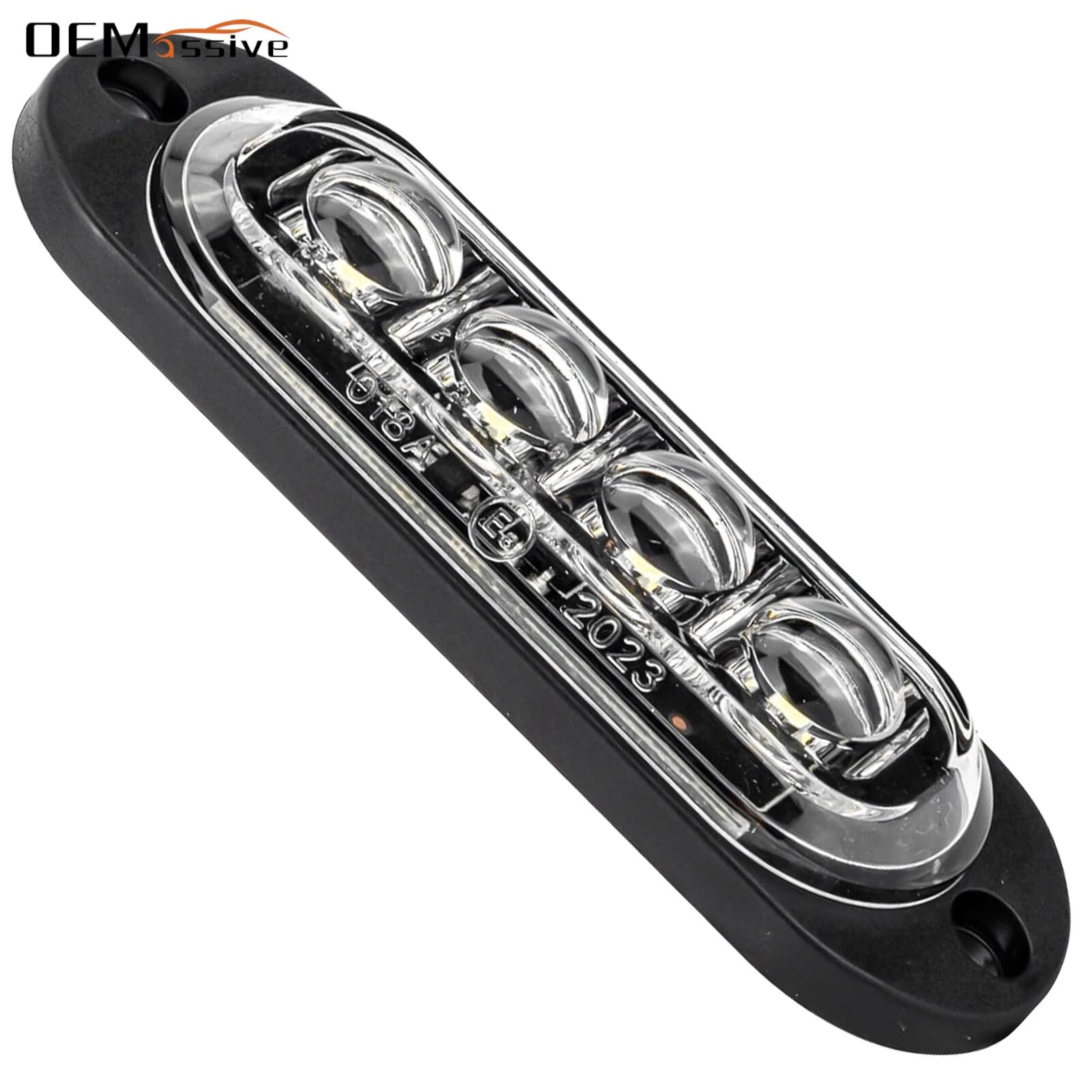 Белые светодиодные передние боковые габаритные фонари для прицепа E8 IP67, водонепроницаемые для грузовых прицепов, лодок, прицепов, универсальных Eay Bolt-On 12 В/24 В 2X