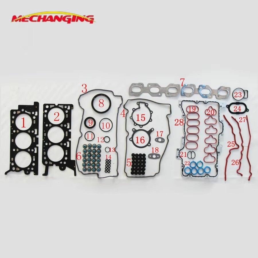 Комплект металлических прокладок двигателя для Ford Maverick / Escape и Mazda Tribute 3.0 V6 (AJ), OEM 50235700