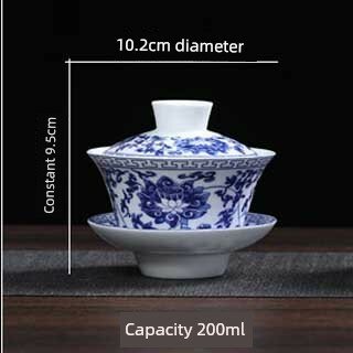 Маленький фарфоровый чайник с узором лотоса, вместимость 200 мл, традиционный китайский чайный набор для повседневного