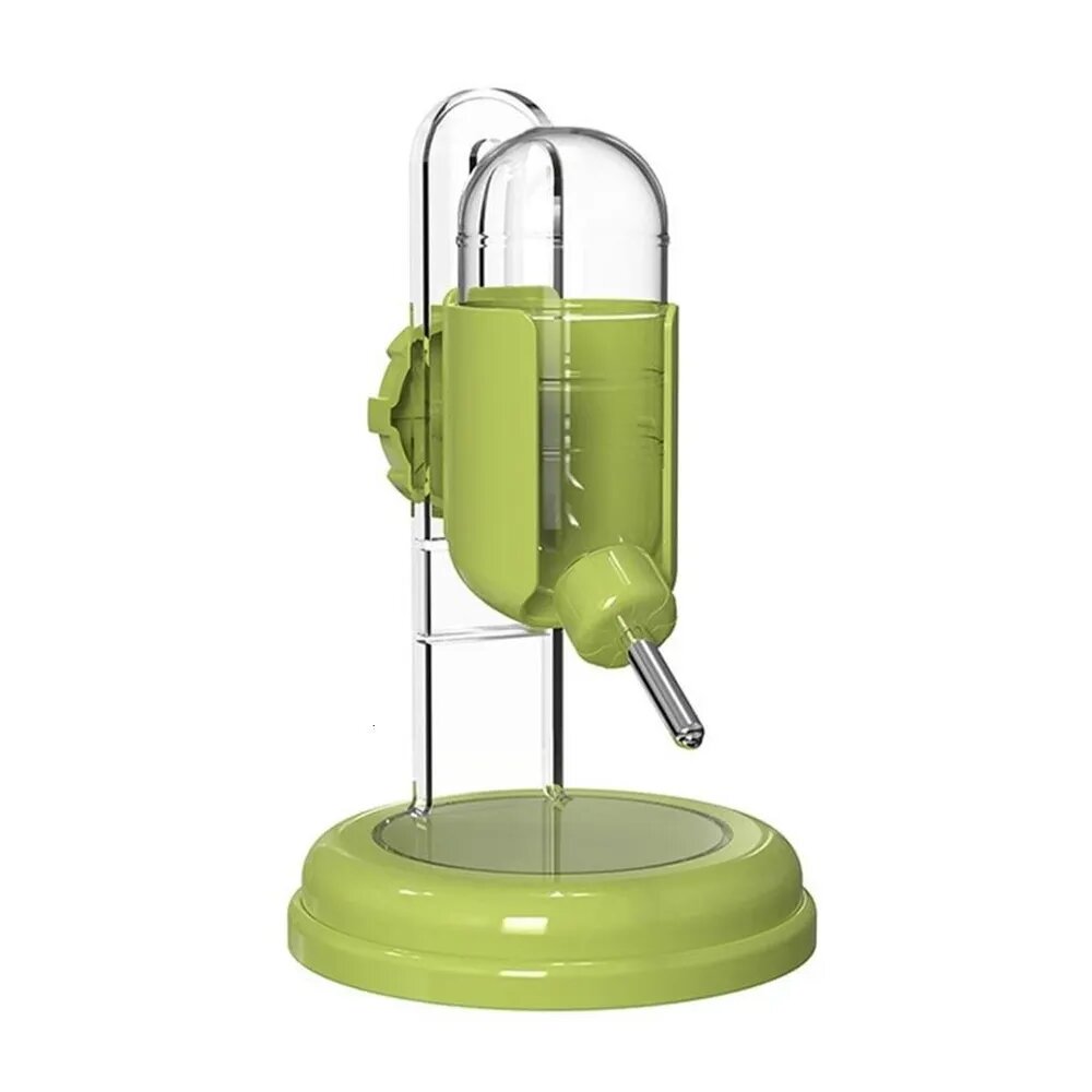 Поилка для карликовых хомяков, белок, кроликов, ежей, без протечек, Зеленый