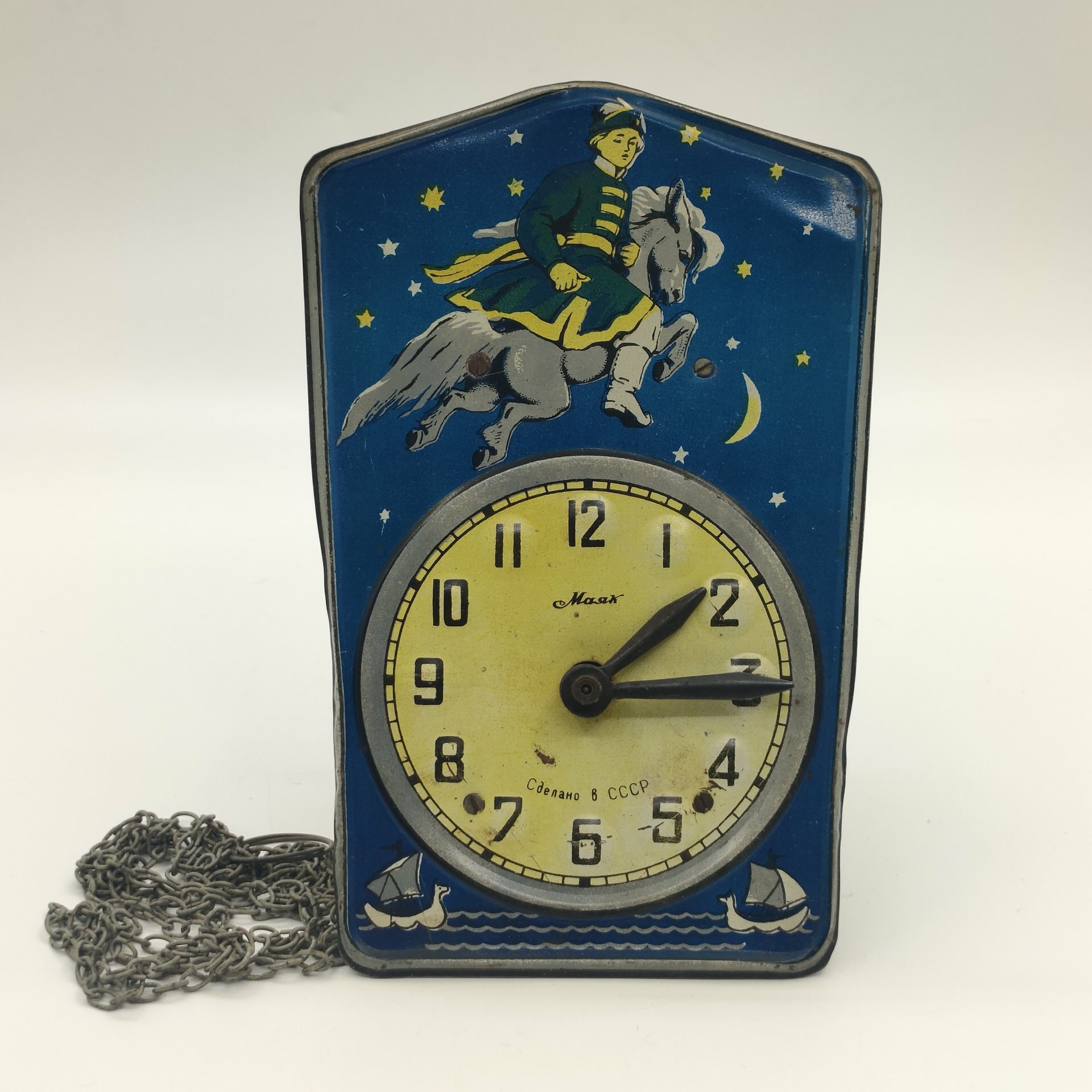 Часы настенные "Конёк-Горбунок", металл, дерево, пластик