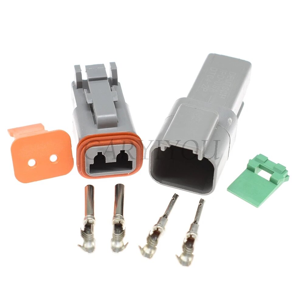 Комплект разъемов RiccoDi Deutsch DT Series 2-контактных 22-16AWG