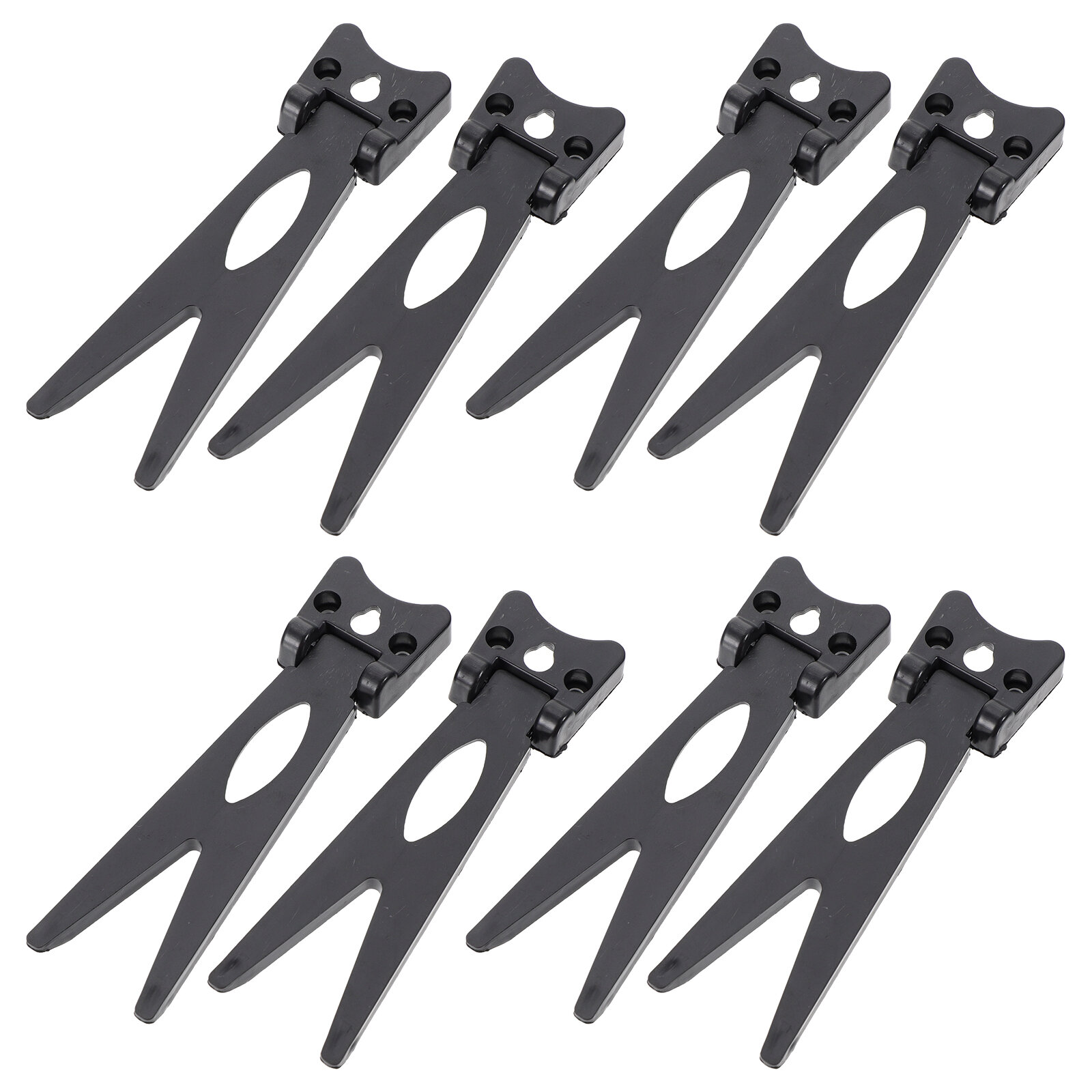 Черные пластиковые кронштейны для фоторамок, настольные держатели для оформления, 100 штук