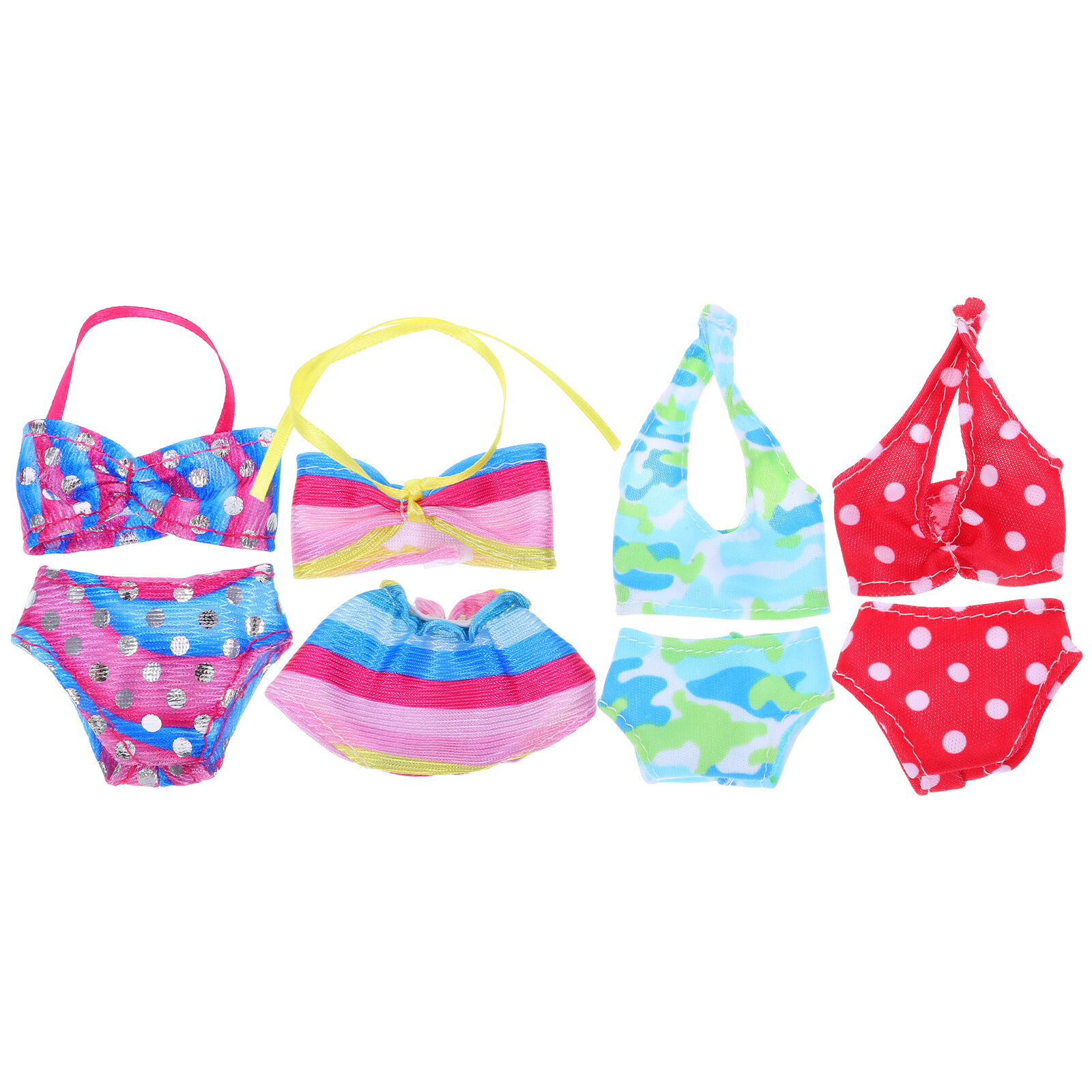 4 Набора Одежды для Куклы, Купальники для Девочек, из Ткани
