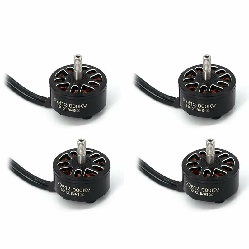 4 Шт. X2812 900KV Бесщеточный Двигатель 2-6S Мм Подшипниковый Вал