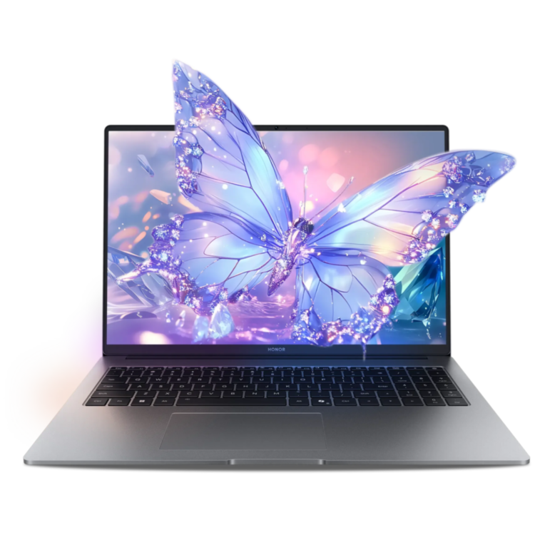 Ноутбук HONOR MagicBook X16 Plus Core 5 220H, 16", 2560x1600, 16ГБ, 2 Тб, Windows 11 Home, Серый (5301ALYM)