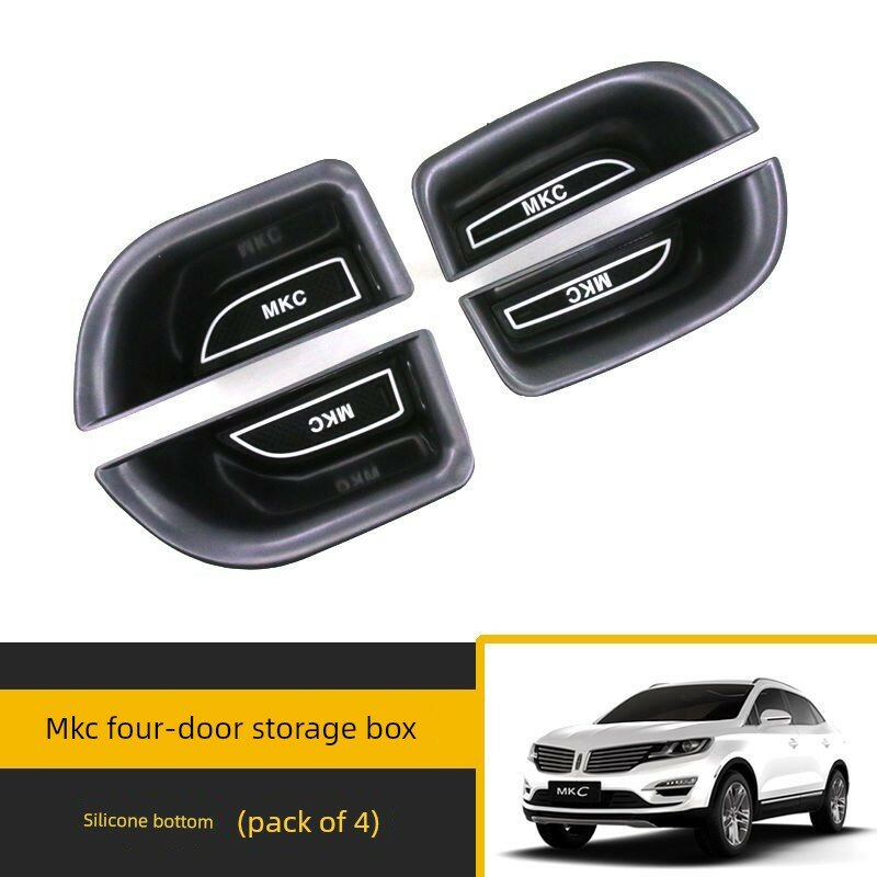 Lincoln MKC 2018-2022 передняя и задняя дверь ручка хранения коробка набор, полный автомобильный интерьер аксессуар