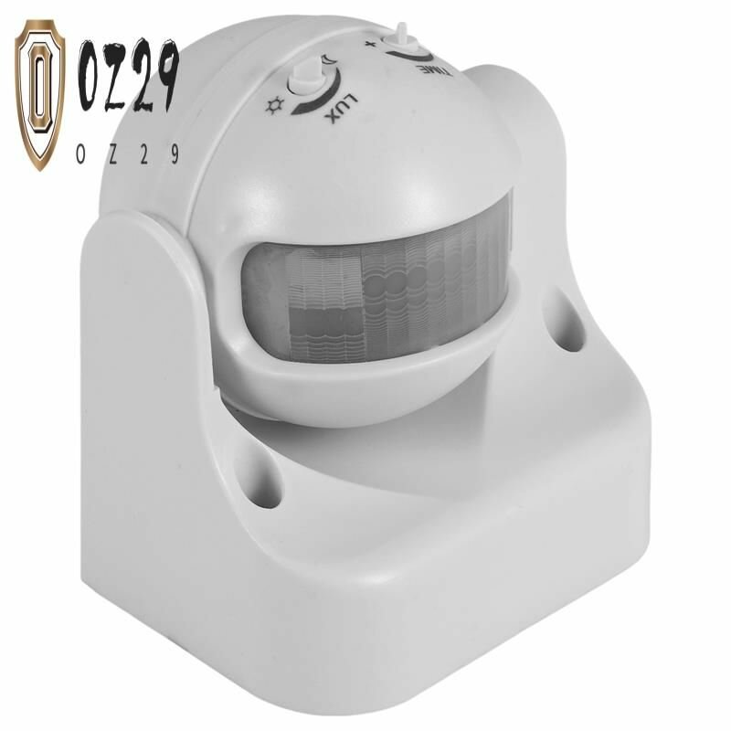 (A U Q K) Инфракрасный датчик движения PIR AC110V-220V Регулируемый переключатель детектора совместим с внутренних и наружных различных сценариев