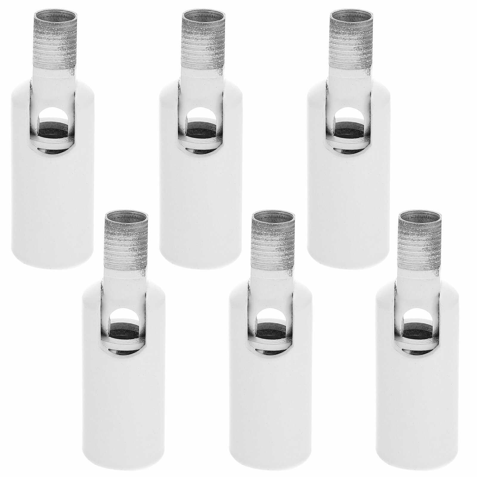 Поворотная головка с внутренней резьбой M10 для осветительных приборов, механический соединитель с поворотом на 180 градусов, аксессуары для освещения (белые), 6 шт.