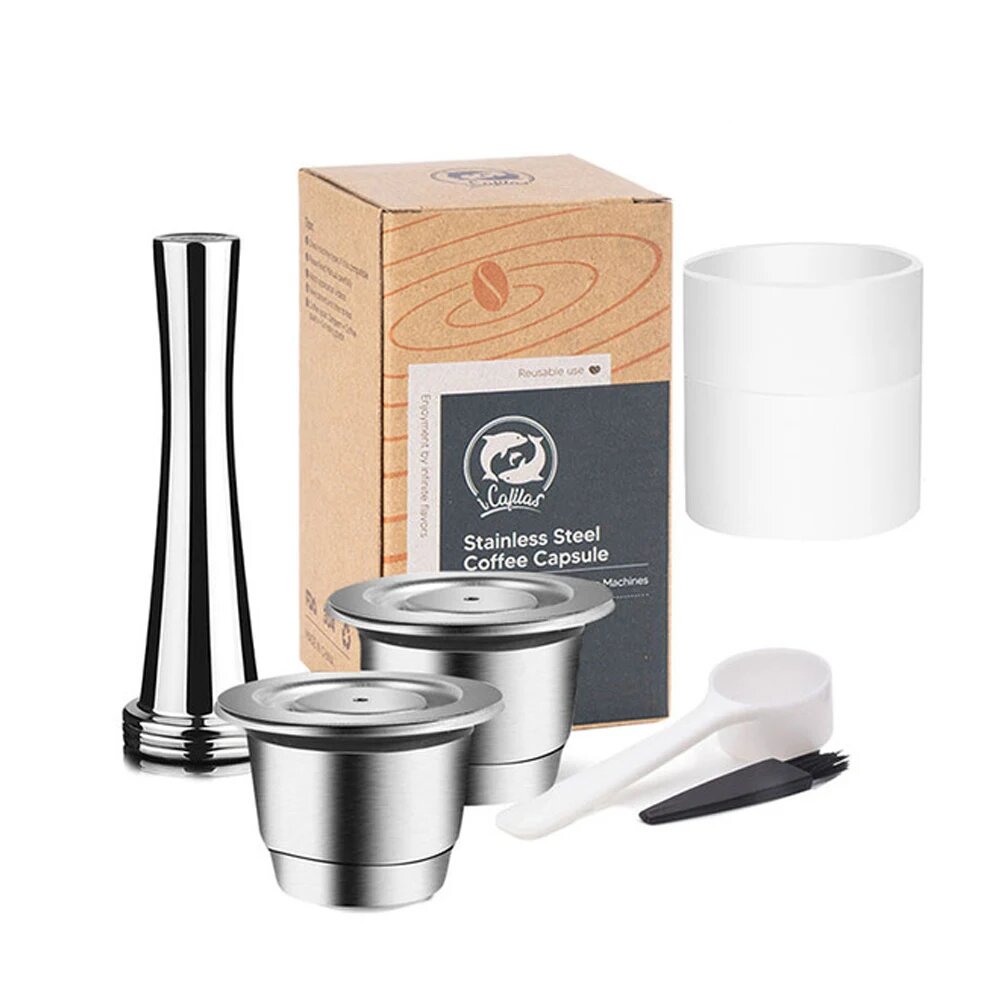 Многоразовые капсулы для Nespresso Essenza Mini из нержавеющей стали As Picture
