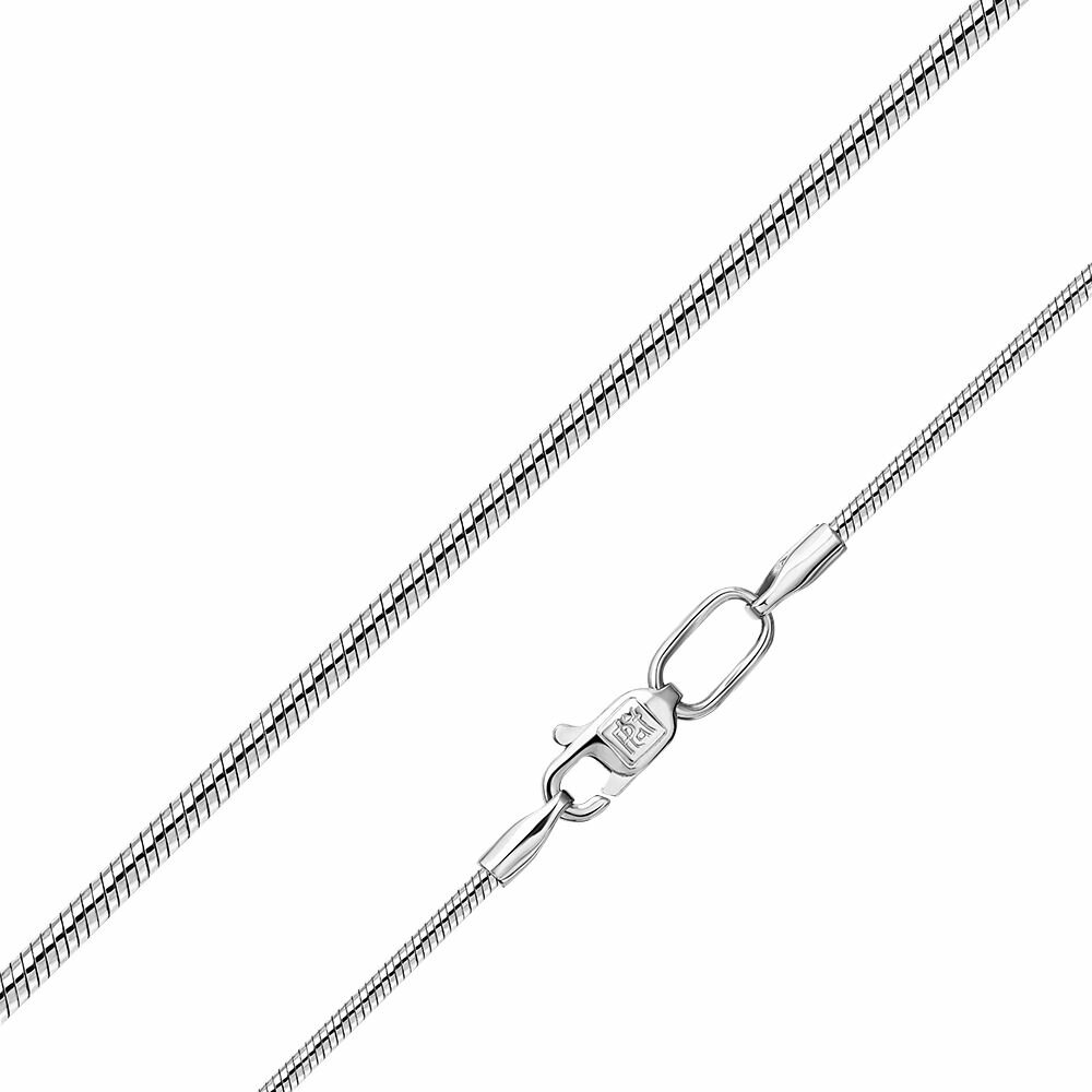 Цепь белое золото, 585 проба, родирование