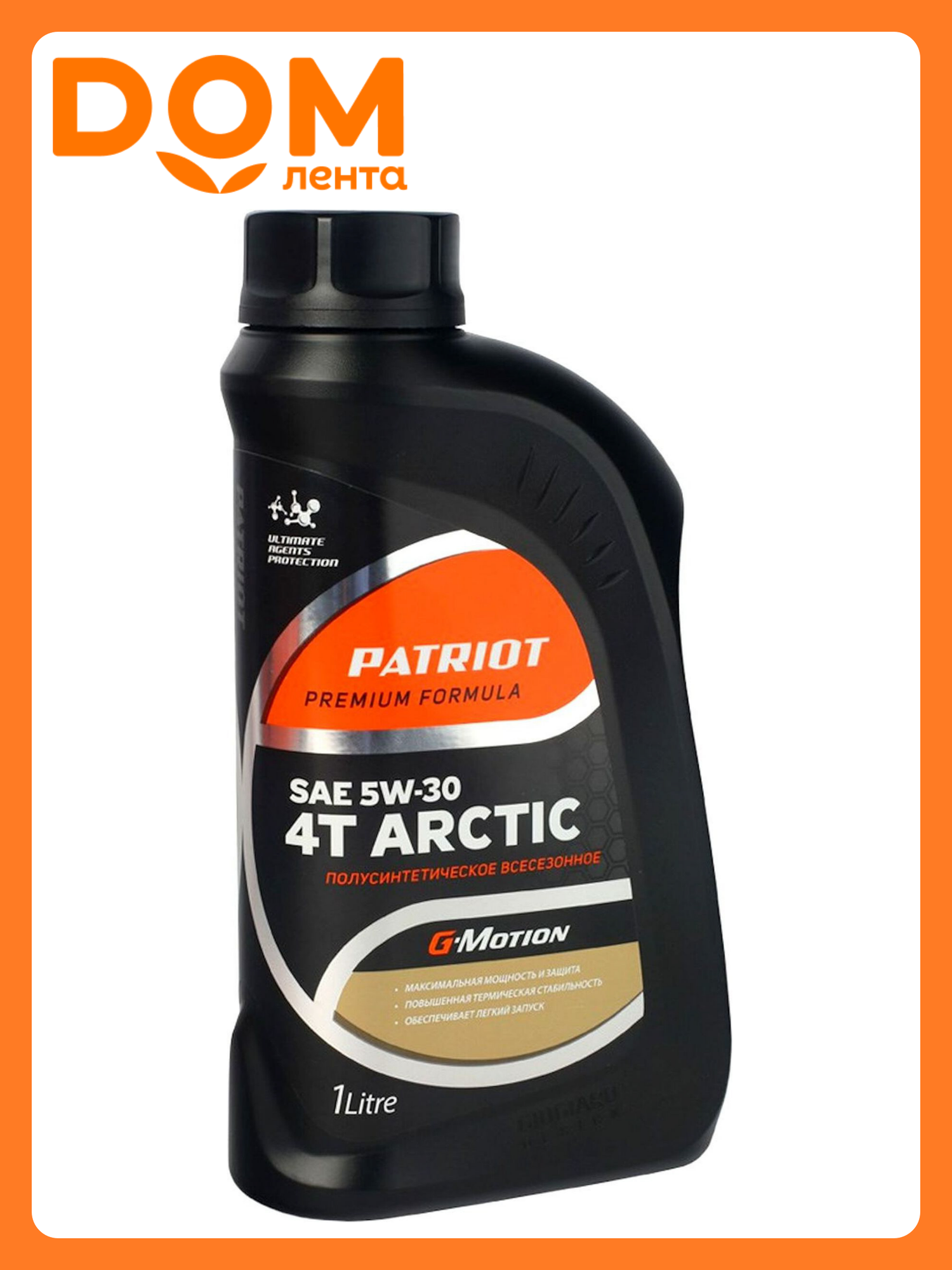 Моторное масло PATRIOT G-Motion Arctic 5W-30 полусинтетическое 1 л