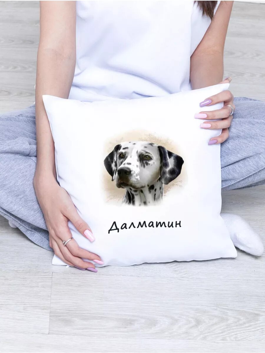 Подушка Далматин (черно-белый)
