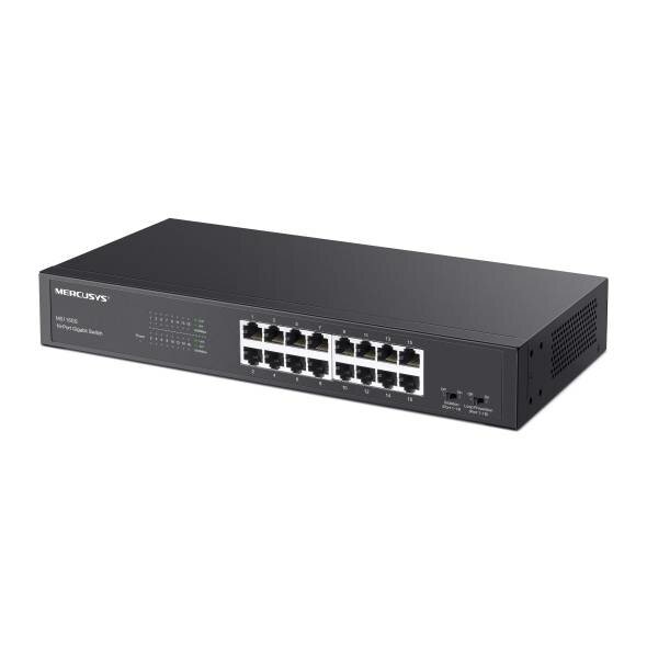 Mercusys MS116GS Коммутатор с 16 гигабитными портами для размещения на столе или в стойке