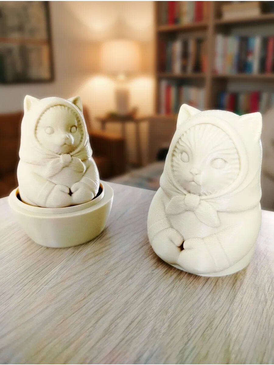 Набор для творчества 26suvenirov "Кошки Матрешки", заготовка, пластик, от 10 до 6 см