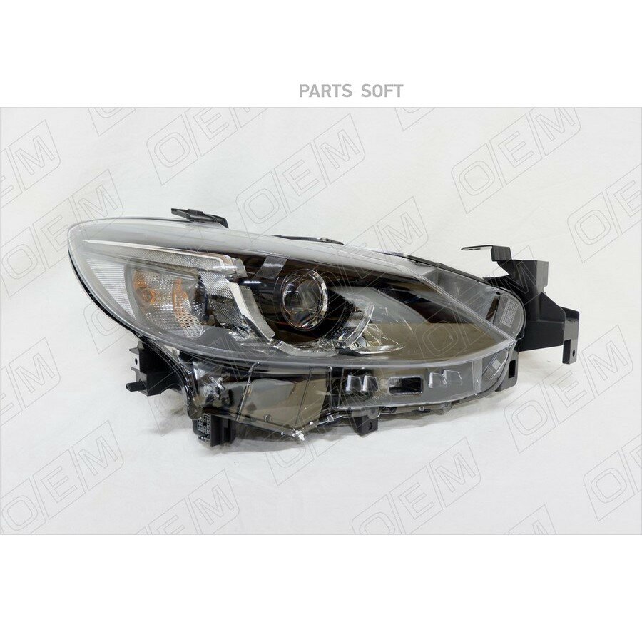 Фара правая Mazda 6 3 GJ 2015-2018, с корректором, от официального дистрибьютора, OEM, артикул OEM0376FR