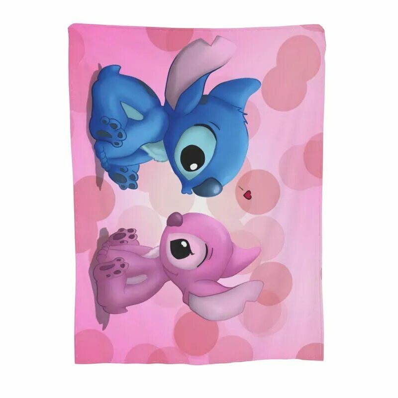 MXEB Плед Lilo and Stitch Пледы Лило и Стич , Фланель, 200 см х 150 см