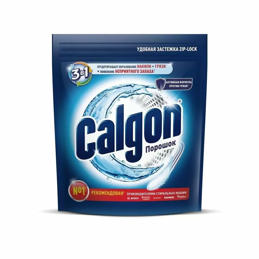 Порошок Calgon для стиральной машины 3 в 1, 750 г. Защита от накипи, грязи и неприятного запаха