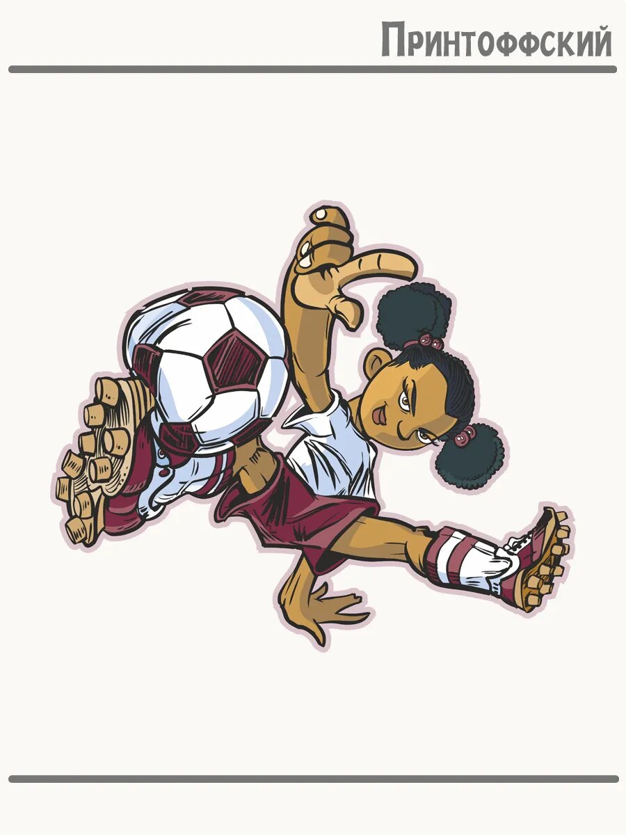 Термонаклейка футболист
