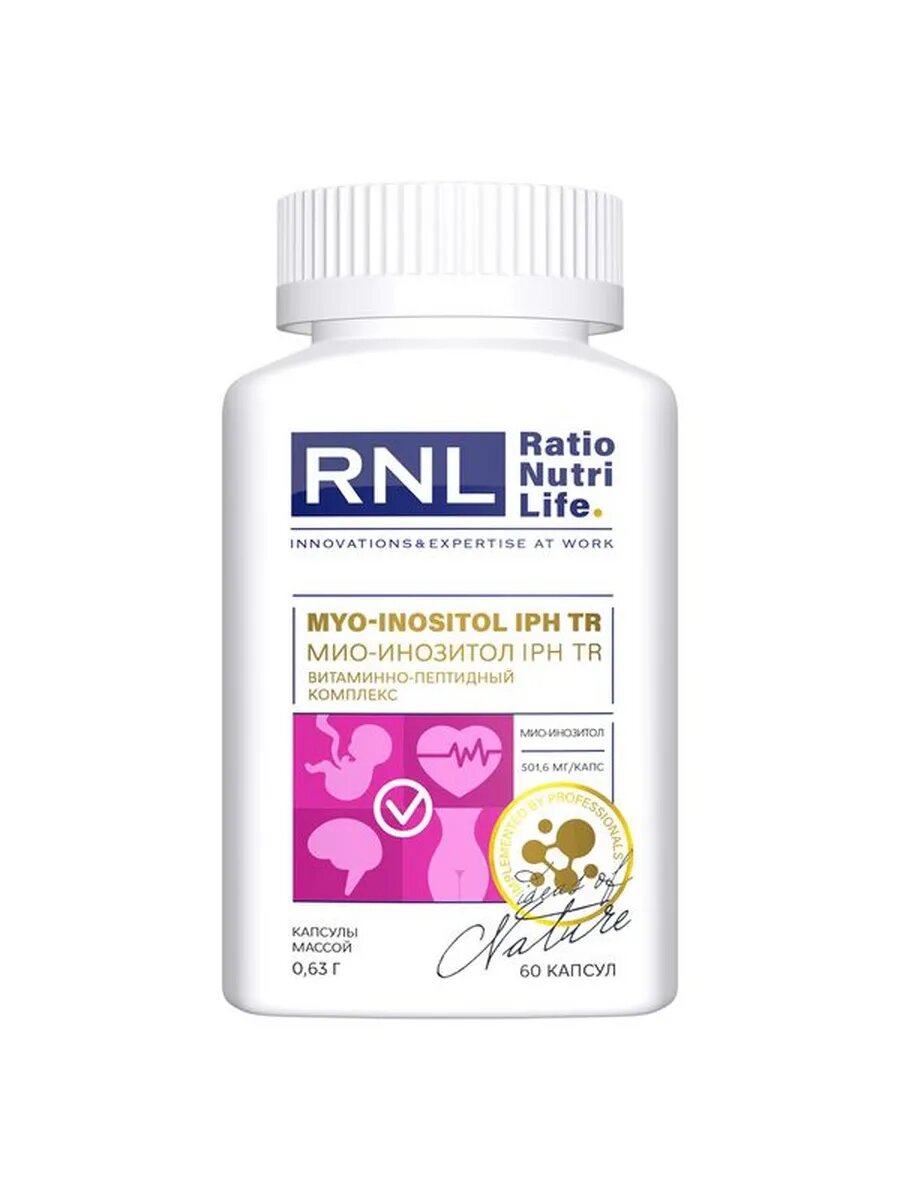 Витаминно-пептидный комплекс мио-инозитол IPH TR RatioNutriLife капсулы 0,63г 60шт