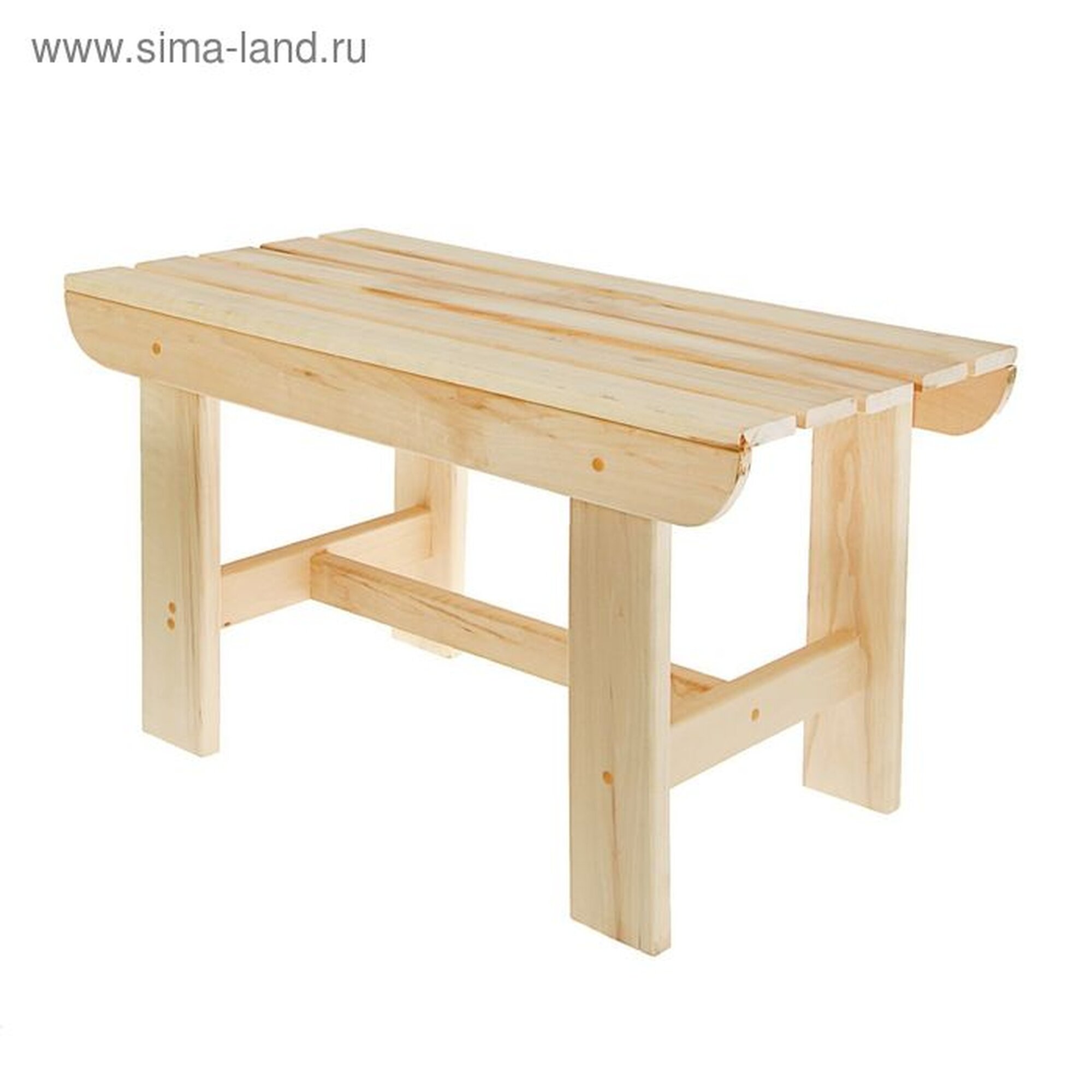 Лавка из дерева (наличник липы) "Добропаровъ" 160х40х43.5 см, для бани, нагрузка до 160 кг 1845926