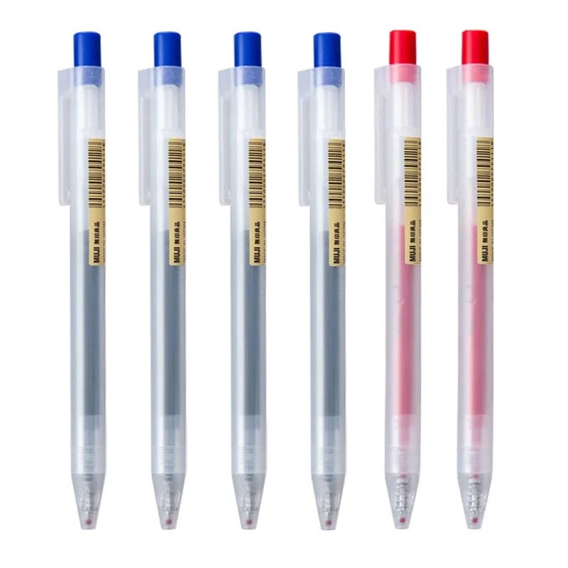 Гелевая ручка MUJI 0,5 мм, Цвет: 6 pcs E