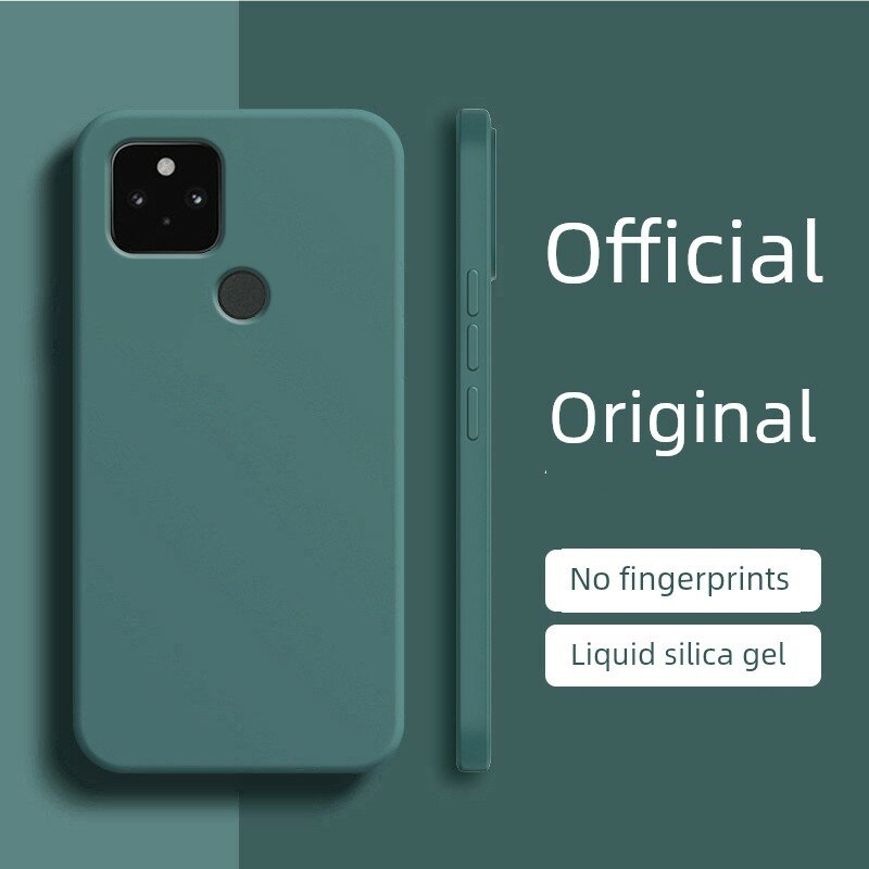 Темно-зеленый чехол для Google Pixel 4XL с официальным обновлением и бесплатной защитой экрана