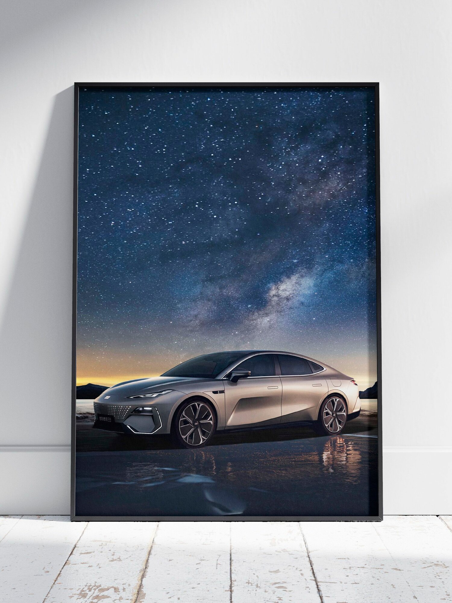 Плакат на стену для интерьера Авто и Мото (Джили Галактика E8 - Geely Galaxy E8) - Постер по транспорту формата A4 (21x30 см)