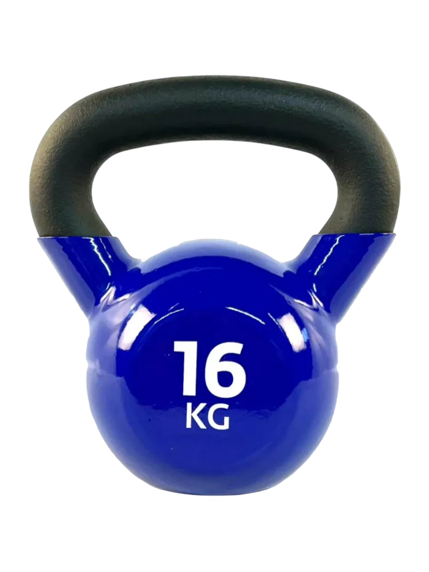 Гиря чугунная цельнолитая с виниловым покрытием для фитнеса и кроссфита SportElite