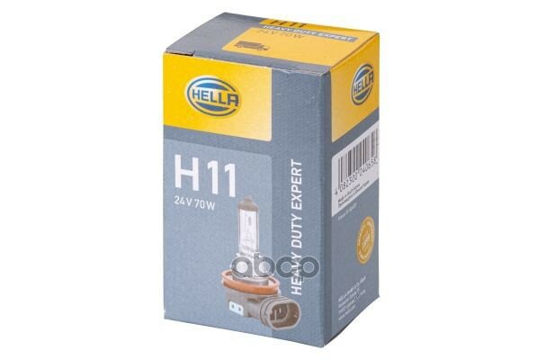 Лампа HELLA галогеновая H11 PGJ19-2 70W HELLA арт. 8GH 008 358-251