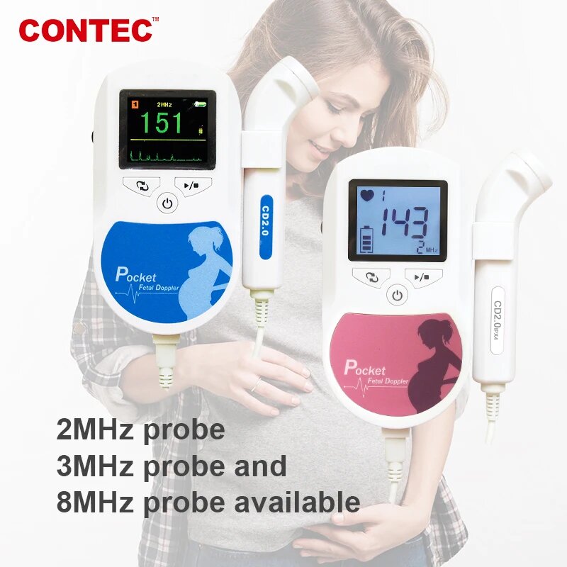 Доплер фетальный Baby Sound C 8M pink CONTECMED
