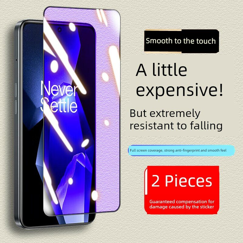 Защитное стекло для экрана OnePlus Ace 5 Speed Edition, набор из 2 шт. с фильтром синего света, ударопрочное и