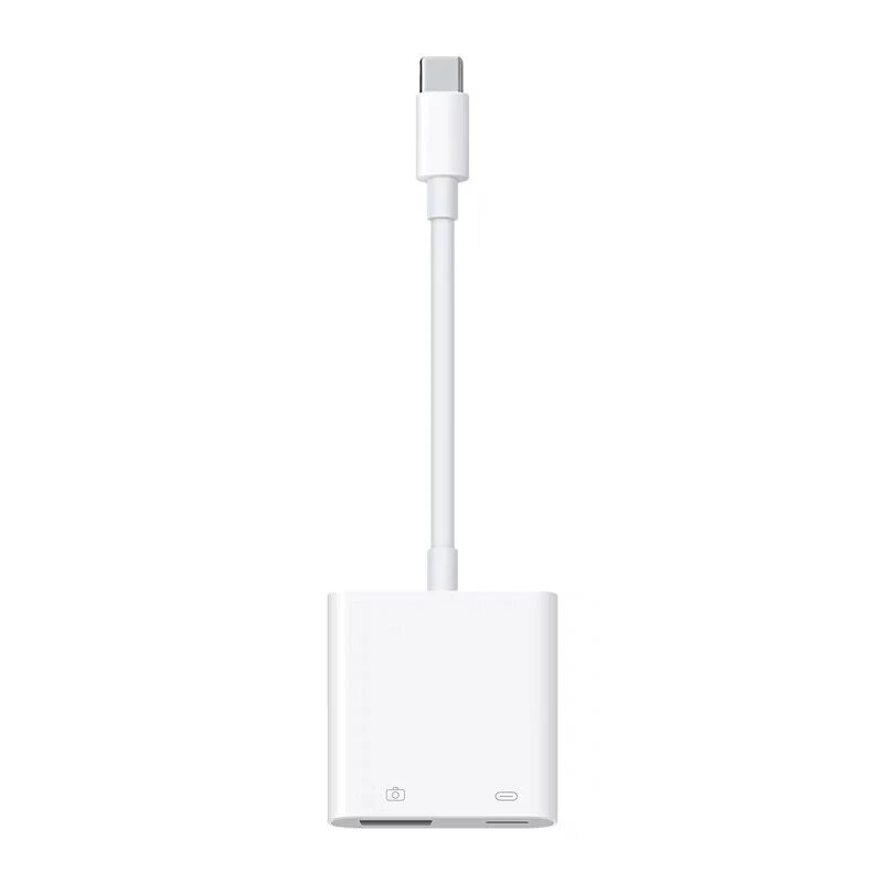 USB 3.0 OTG адаптер с зарядным портом для iPhone 15/14/13/12 и iPad, поддерживает U-диск, мышь, клавиатуру, камеру