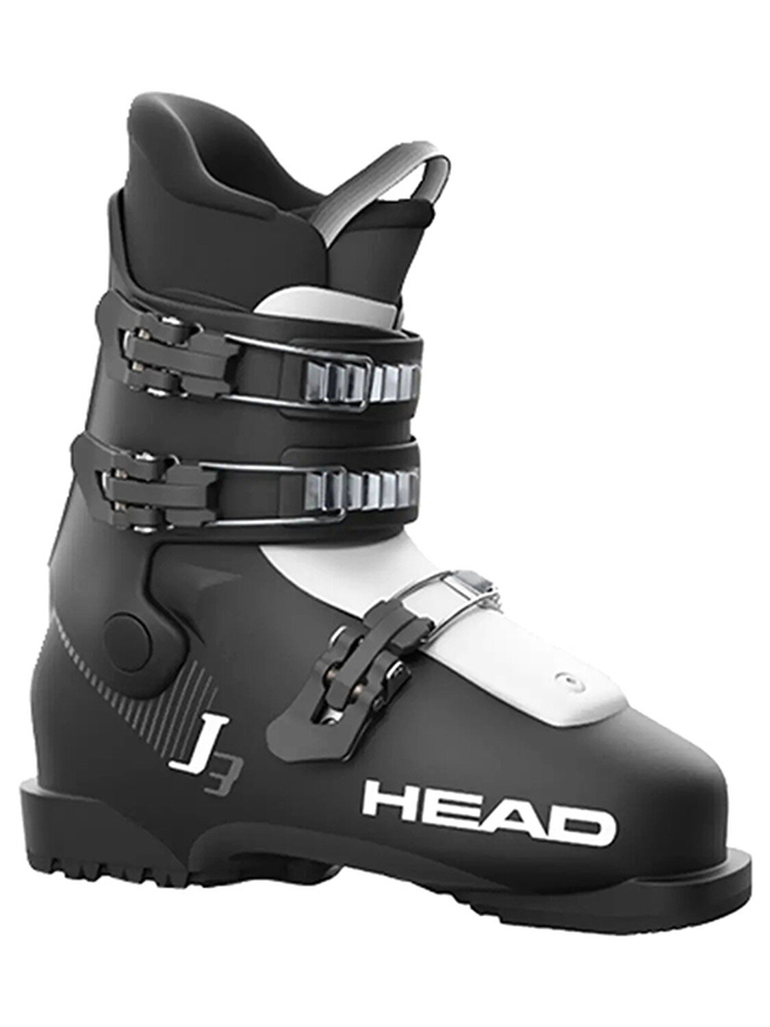 Горнолыжные ботинки Head J3 Black/White 25/26 , для детей , черный