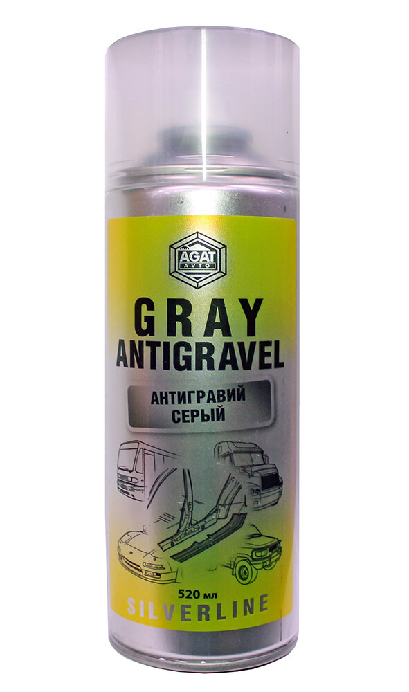 Антигравий Агат SILVERLINE аэрозоль серый 520мл