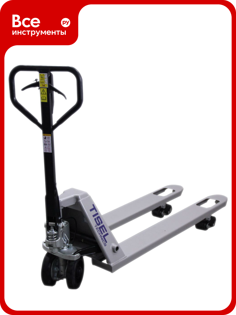 Гидравлическая тележка TISELTECHNICS T25Brake SR/PU 2500 кг, 200 мм, 1150x540 мм c тормозом НФ-00001039