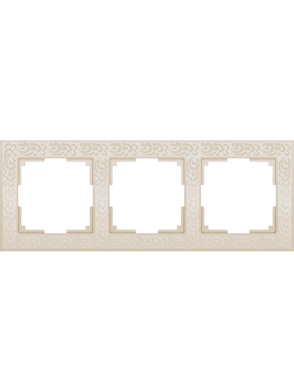Рамка Flock 3Р слоновая кость W0032303 / WL05-Frame-03-ivory