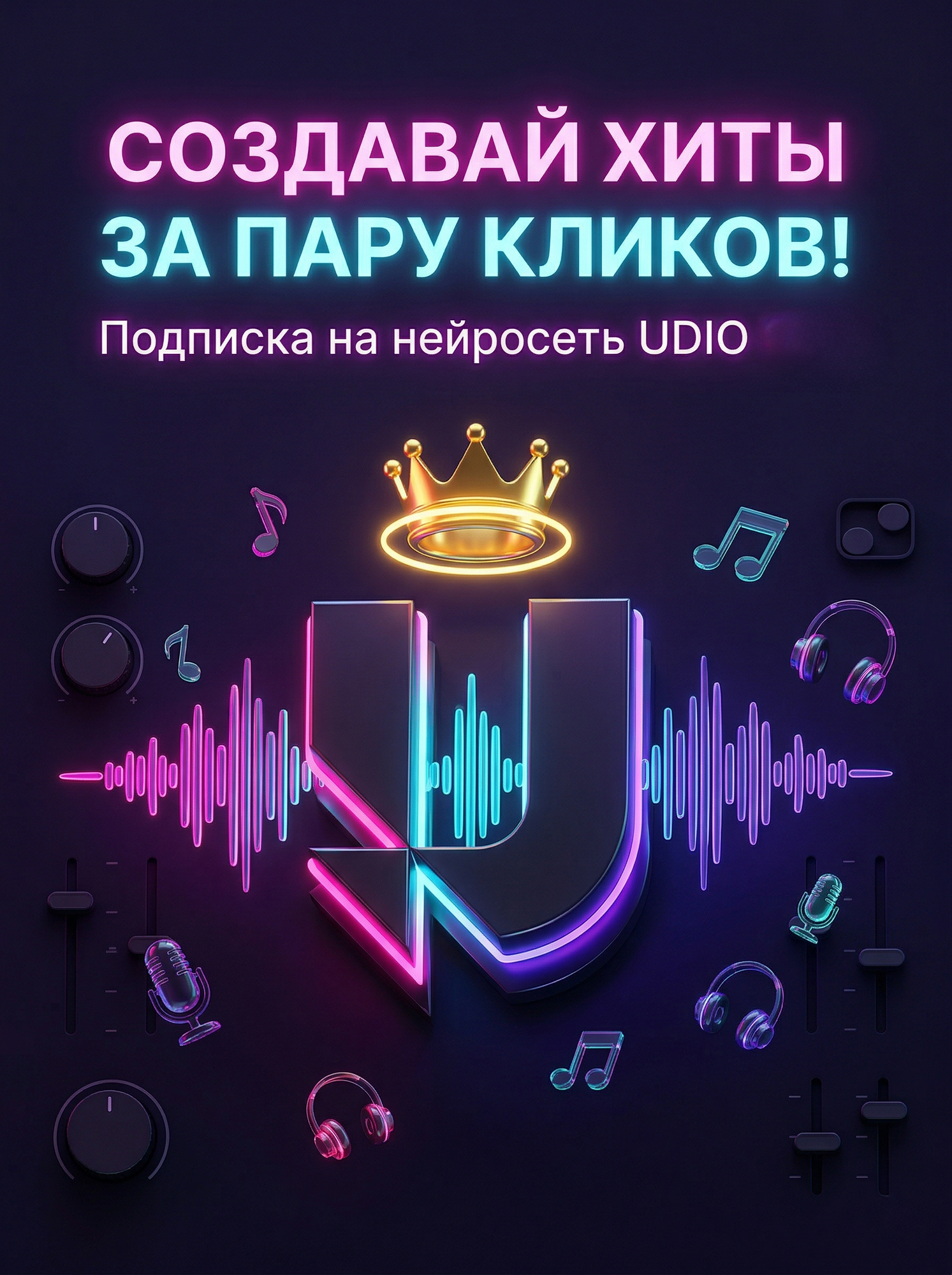 Подписка Udio Standard 1 год - активация официальной подписки юдио стандарт 1 год