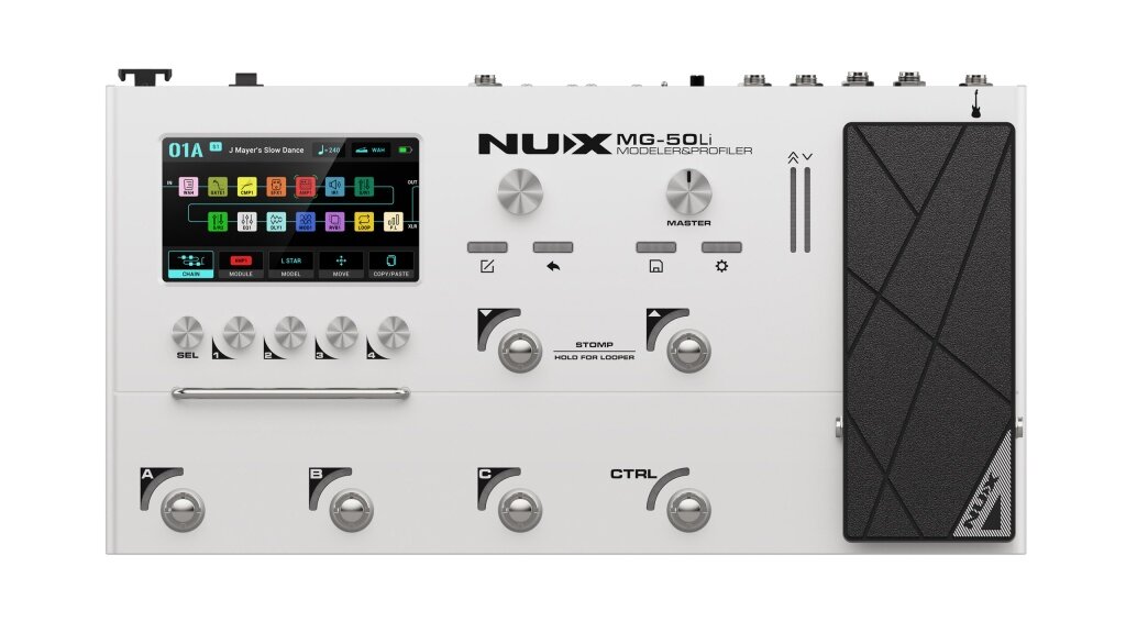 Портативный процессор эффектов Nux MG-50LI-WH, белый